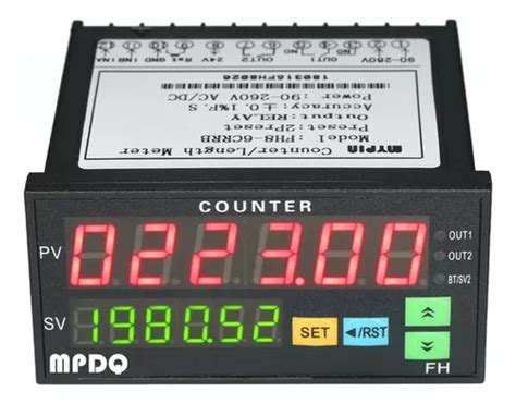 Contador Digital Pulsos Encoder 360 Graus 110220v 2 Saídas