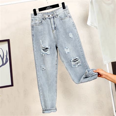 Осенне Весенние Новые Модные женские повседневные винтажные женские джинсы с высокой талией и