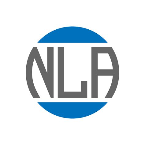 Dise O Del Logotipo De La Letra Nla Sobre Fondo Blanco Concepto De