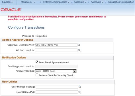 peoplesoft workflow implementation using awe for coppin state university