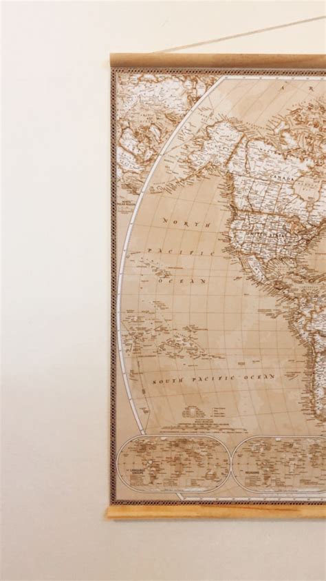 Lamina Mundi Sepia Mapa Viajero
