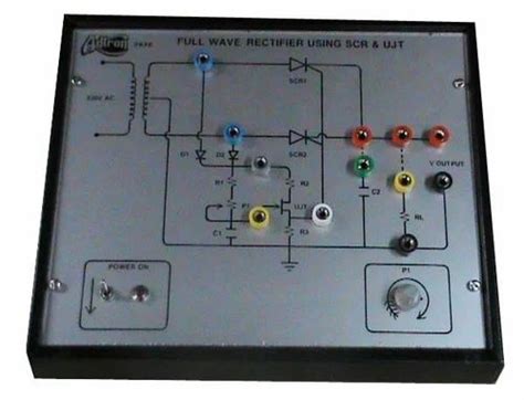 Metal Electrical Full Wave Rectifier Using Scr Ujt For Laboratory Model Name Number At