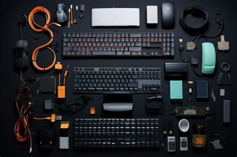 Premium Ai Image A Close Up Of A Keyboard Generative Ai