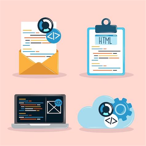 Premium Vector Web Development Vector Icons