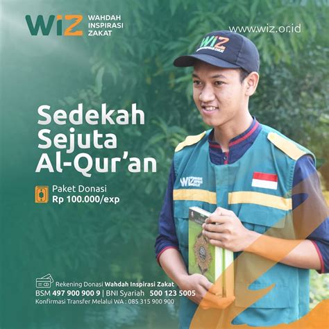 Alirkan Pahala Jariyah Dengan Sedekah Sejuta Al Quran WAHDAH