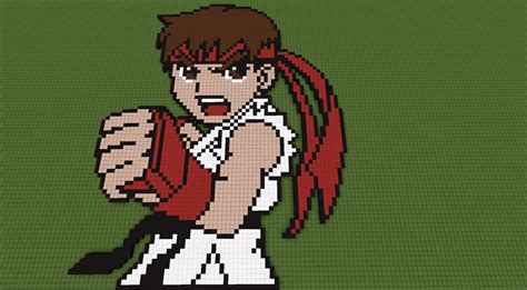 Ryu Pixel Art By 8bitblublu On Deviantart