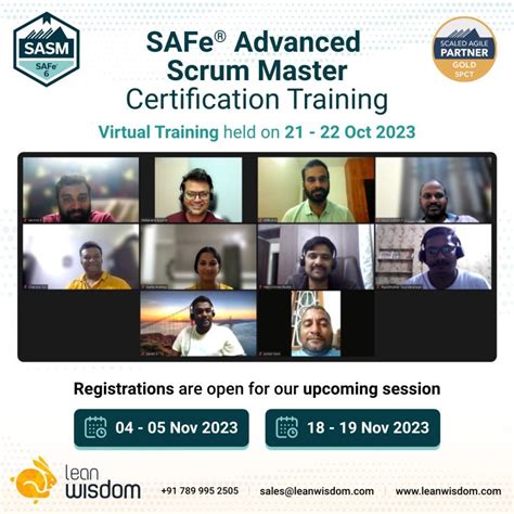 Learn Safe® Advanced Scrum Master By Leanwisdom Leanwisdom Posted On The Topic Linkedin