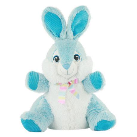 Way To Celebrate Easter Chubby Cheeks Bunny Plush Toy Blue Walmart