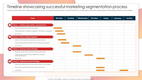 Timeline Showcasing Successful Marketing Segmentation Process Ppt Example