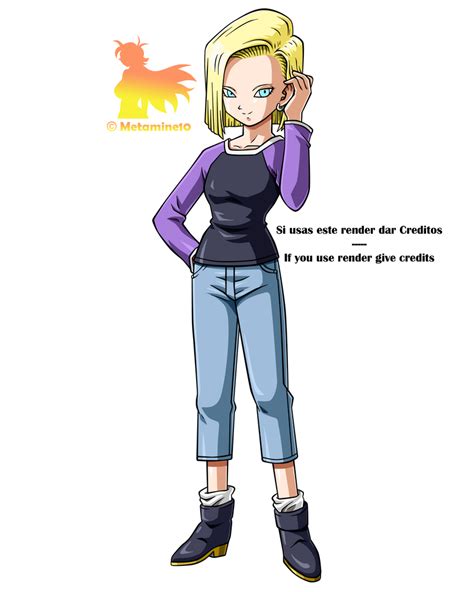 Dbs Android 18 V2 Render By Metamine10 On Deviantart