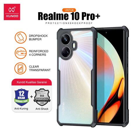 Jual XUNDD Case Untuk Realme 10 Pro Realme 10 Pro Plus 6 7 Inch Shockproof Slim Transparan