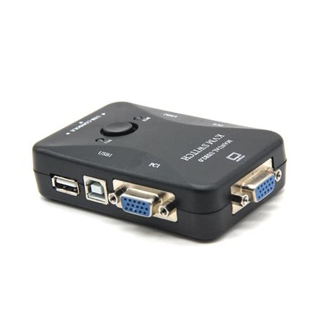 Usb Kvm Switch Switcher 2 Poort Vga Svga Switch Bo Vicedeal