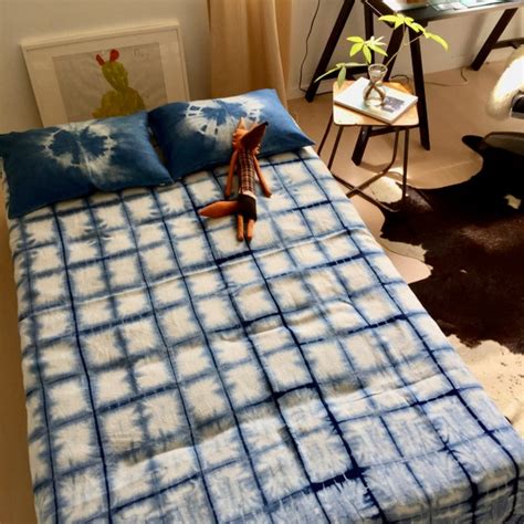 Shibori Throw Blanket Etsy