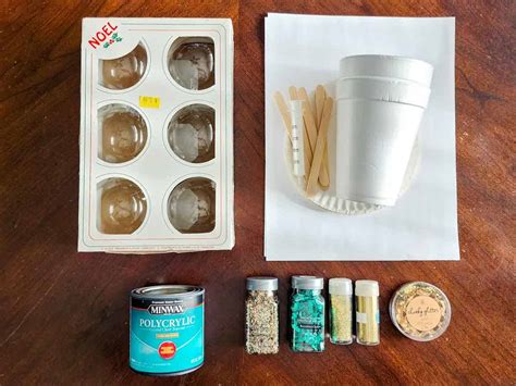 How To Make Polycrylic Glitter Ornaments Bre Pea