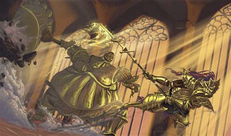 Commission Ornstein And Smough By Glv Da On Deviantart