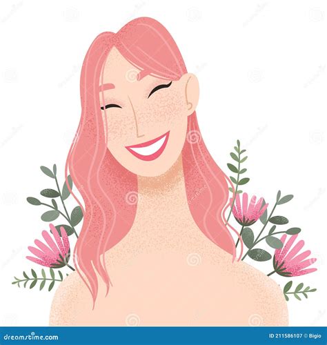 Avatar Girl With Short Hairavatar And Face Single Icon In Cartoon