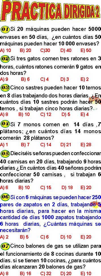 REGLA DE TRES COMPUESTA PROBLEMA RESUELTOS DE SECUNDARIA PDF