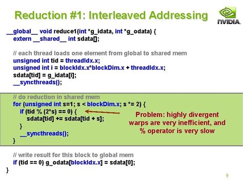 Optimizing Parallel Reduction In CUDA Mark Harris NVIDIA
