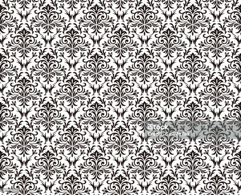 Vector Damask Vintage Seamless Pattern Horizontally And Vertically Repeatable Stock Illustration