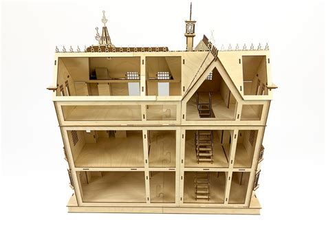 Gothic Dollhouse Kit Wooden Dollhouse Gothic Mansion Diy Etsy Canada