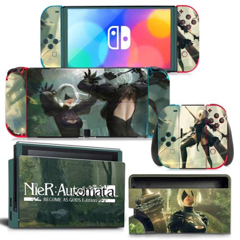 For Switch Oled Nier Automata Pvc Skin Sticker Decal Cover Console