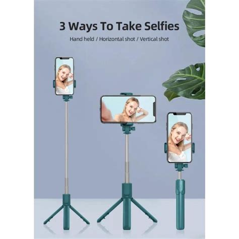 Tripod Tongsis 3in1 R1 Bluetooth Remote Control Selfi Stick Tongkat