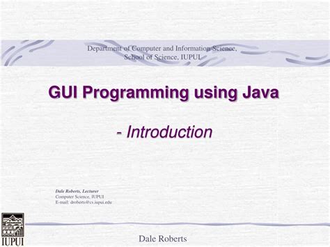 Ppt Java Gui Programming A Comprehensive Introduction Powerpoint