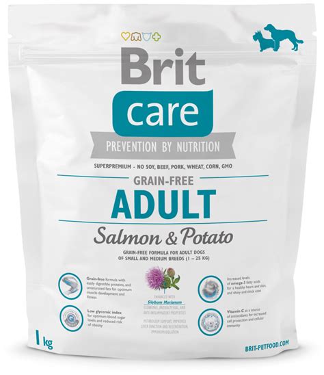 Сухой корм для собак Brit Care беззерновой, лосось, с картофелем 1 уп ...