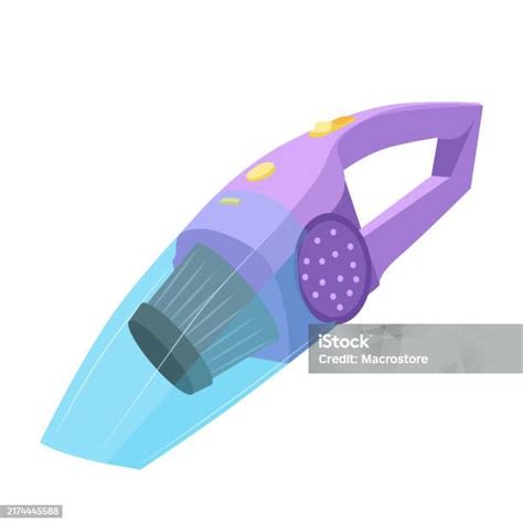 평면 디자인의 자동차 진공 청소기 손잡이가 있는 휴대용 청소 기기 벡터 일러스트 레이 션 절연 가사 집안일에 대한 스톡 벡터 아트 및 기타 이미지 Istock
