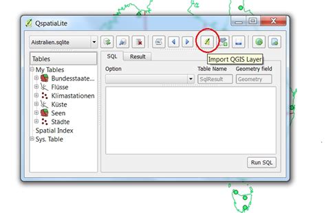 Saving Multiple Layers From QGIS To SpatiaLite Database Geographic