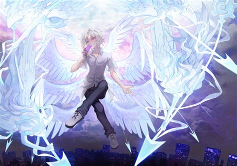 Ecoplasma Kiryu Yoshiya Subarashiki Kono Sekai Highres 1boy Angel