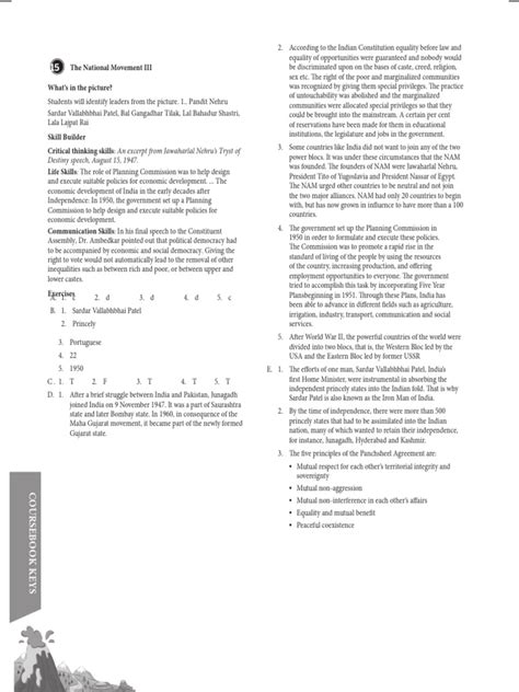 Term 2 Grade 8 Social Science Chapter 15 The National Movement Iii