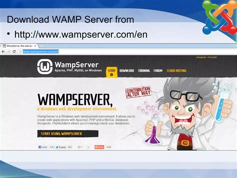 Configuring Installing Joomla On Windows Using Wamp Server Ppt