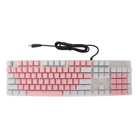 Zerone Clavier de jeu mécanique Clavier mécanique à 104 touches