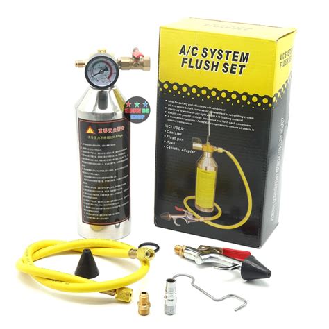 กระบอกล้างระบบ F11 Ac System Flush Set มาพร้อมข้อต่อสายลม รุ่นมีวาล์วลดแรงดัน Shopee Thailand