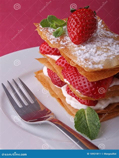 Mille Feuille Stock Image Image Of Feuille Cream Dessert 18931811