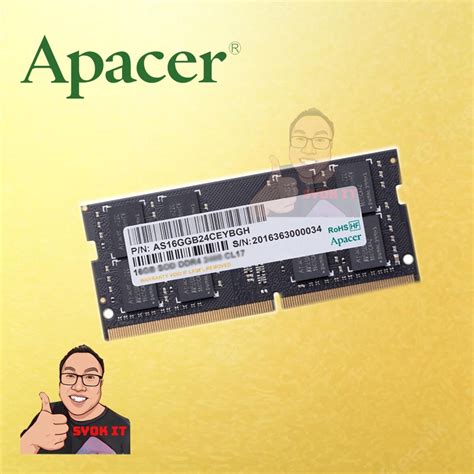 Ram Apacer 8gb 16gb Ddr4 3200 Sodimm Ram Upgrade Up Grade Syok It Shopee Malaysia