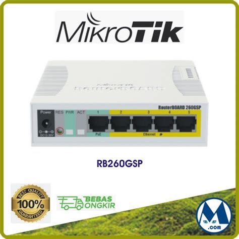 Jual Mikrotik Rb260gsp Rb 260gsp Rb 260gsp Switch 5 4 Poe Port