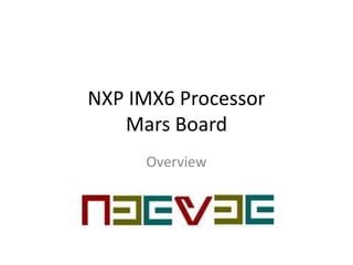 Marsboard Nxp Imx Processor Pptx