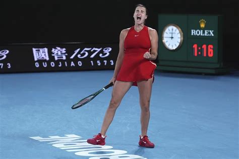 Tennis féminin Aryna Sabalenka de nouveau championne à Melbourne Le
