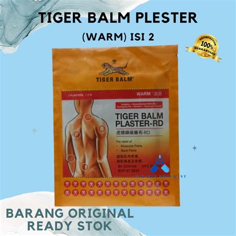 Jual Tiger Balm Plaster Cool Warm Koyo Macan Warm Merah Shopee