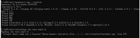 An Unknown Error Occurred In The Cntraining Command · Issue 3018 · Tesseract Ocrtesseract · Github