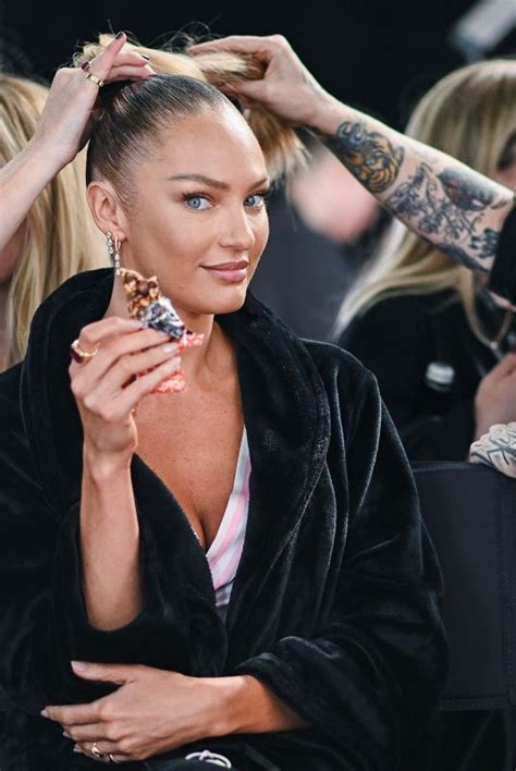 CANDICE SWANEPOEL Getting Ready For Victorias Secret Fashion Show In