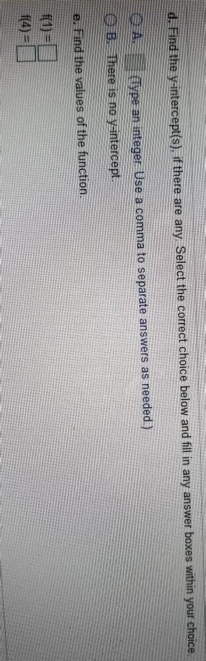 Solved Use The Graph To Determine The Following A The Chegg