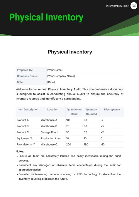 Free Consignment Inventory Template To Edit Online