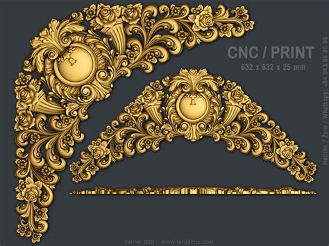Corner 009 Stl 3d Model For Cnc 3d Stl Model For Cnc Stl Model