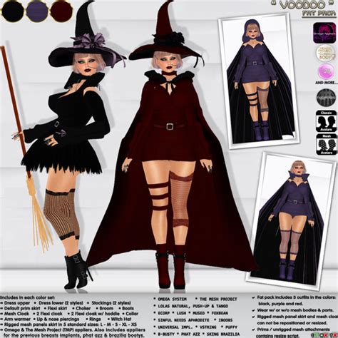 Second Life Marketplace Vooh Designs Voodoo Fat Pack Update