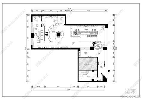 现代茶室平面布置图施工图下载【id 1143049638】 知末案例馆