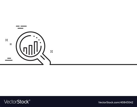 Seo Analysis Line Icon Web Targeting Chart Sign Vector Image