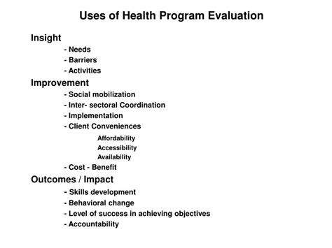 Ppt Program Evaluation Powerpoint Presentation Free Download Id 748621
